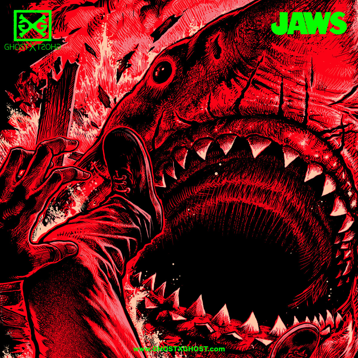 Jaws - Quint's Fate T-Shirt – GHOST X GHOST