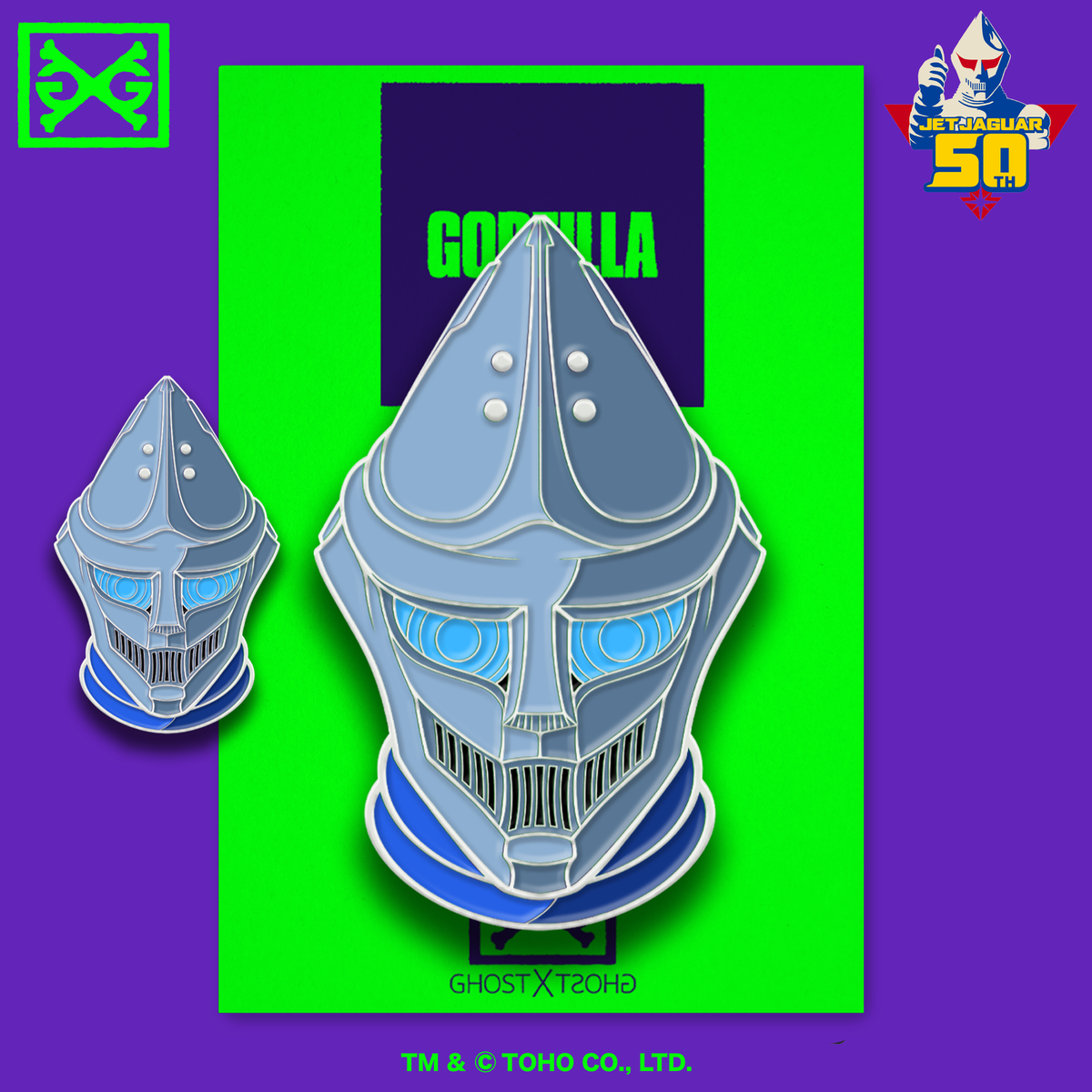 Jet Jaguar Head Soft Enamel Pin Set – GHOST X GHOST