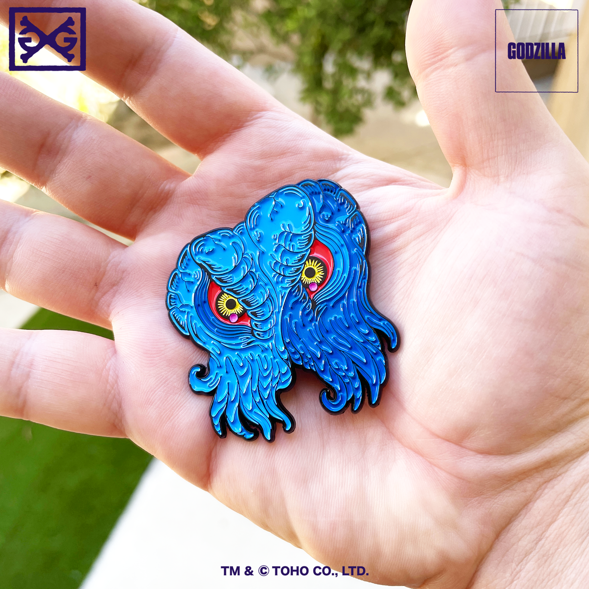 Hedorah Head Soft Enamel Pin – GHOST X GHOST